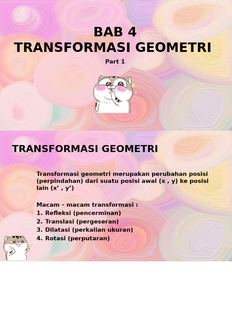 Matematika-9-Bab 4 - Transformasi Geometri | PDF
