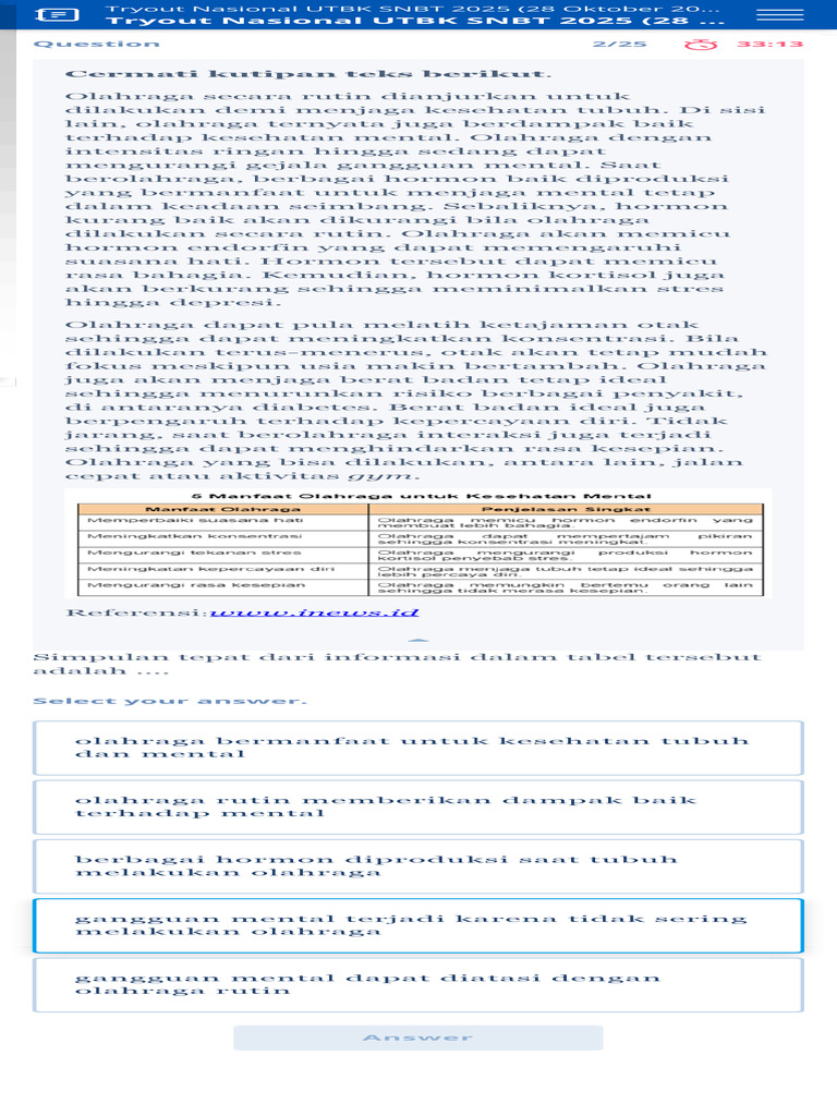 Tryout Nasional UTBK SNBT 2025 (28 Oktober 2024) - Literasi Dalam Bahasa Indonesia Learn 4 | PDF