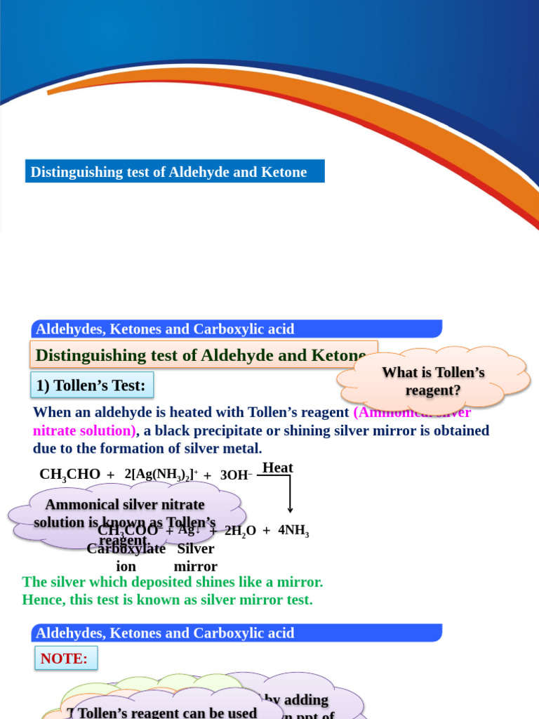 Module 15-Oxidation of Aldehydes and Ketones | PDF