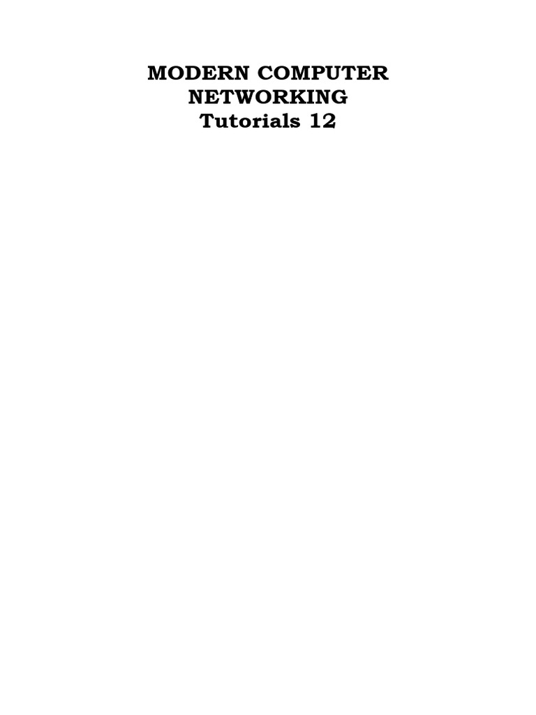 Tutorial 12 Q | PDF | Computers