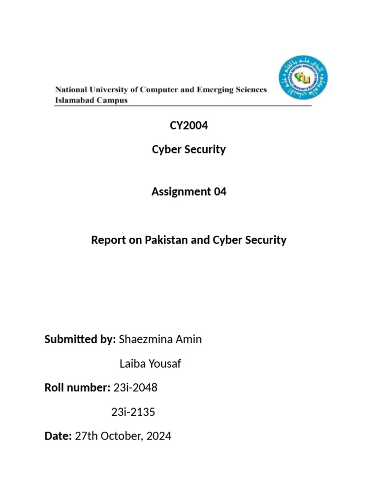 Pakistan Cyber Security Report 2024 | PDF | Security | Computer Security