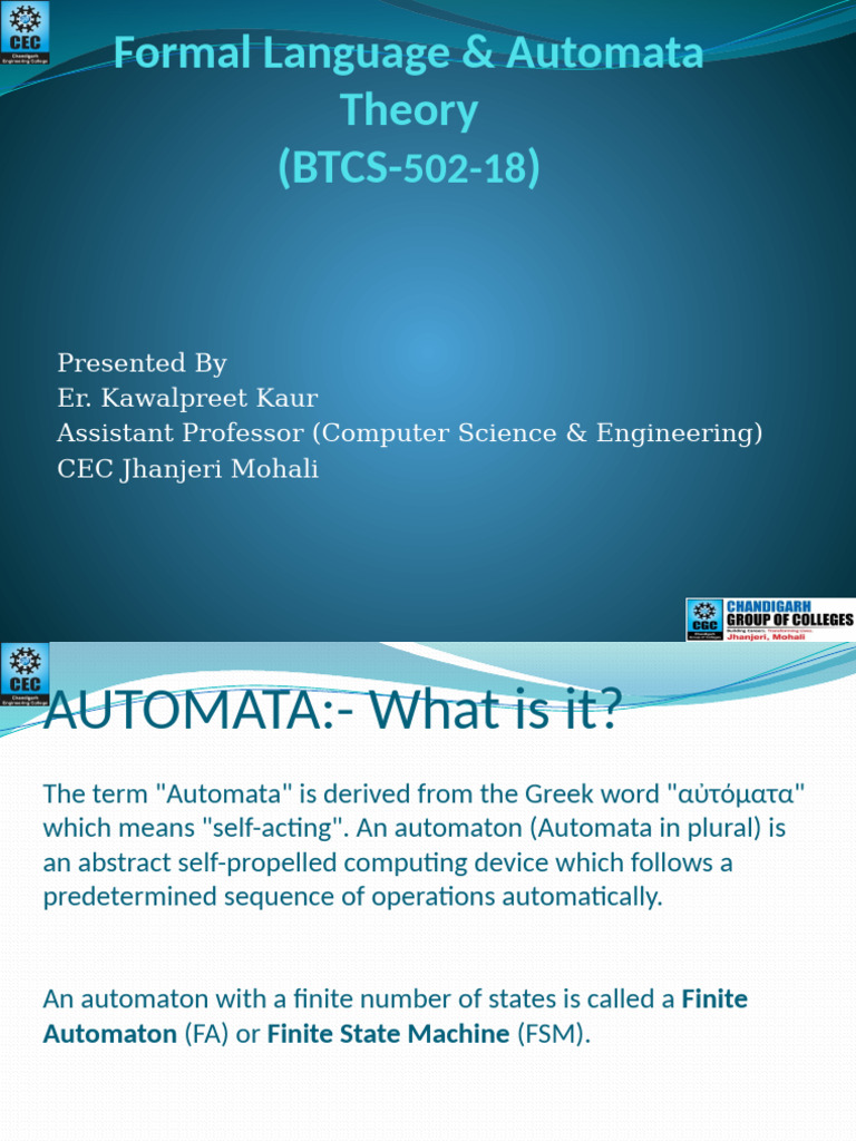 Flat1lecture3pptx 2024 09 19 12 44 45 | PDF | Automata Theory | Formalism (Deductive)