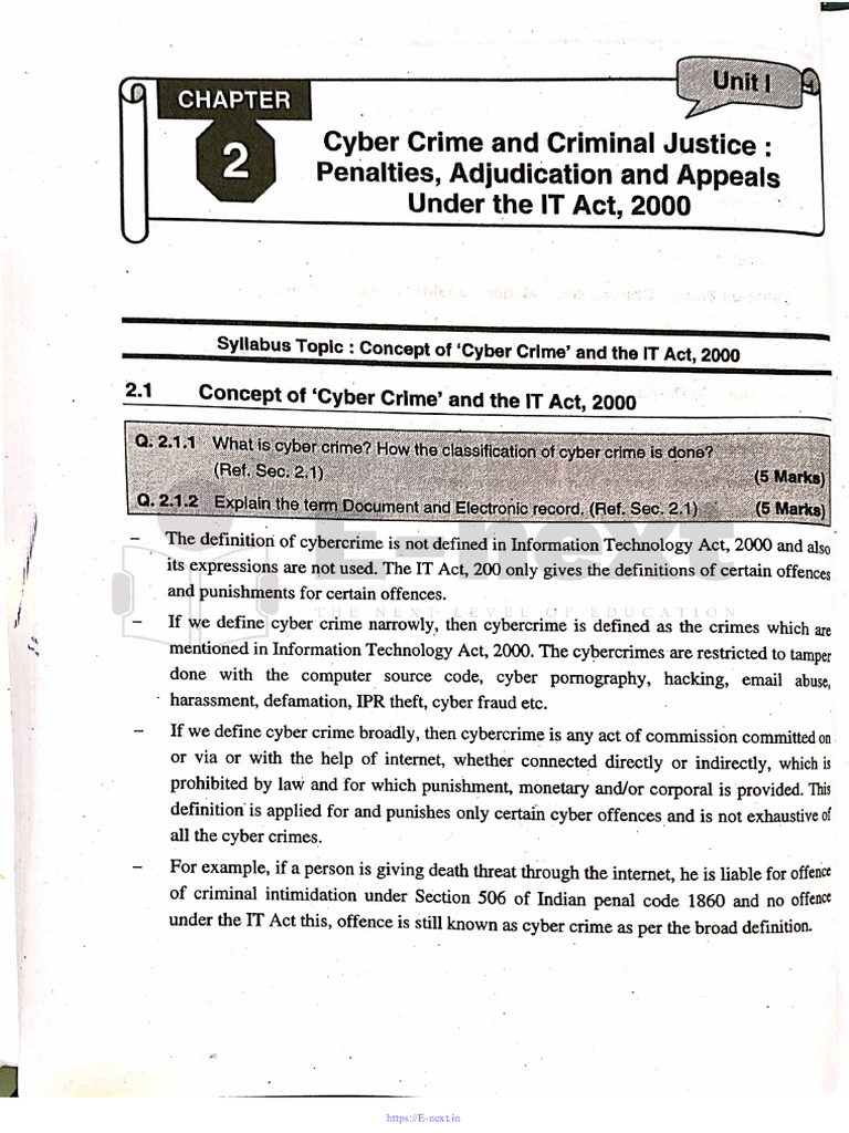 2-Cyber Crime and Criminal Justice (E-Next - In) | PDF