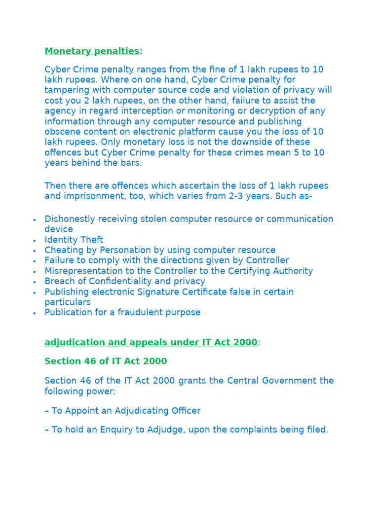 Types and Penalties of Cybercrime | PDF | Cybercrime | Cyberwarfare
