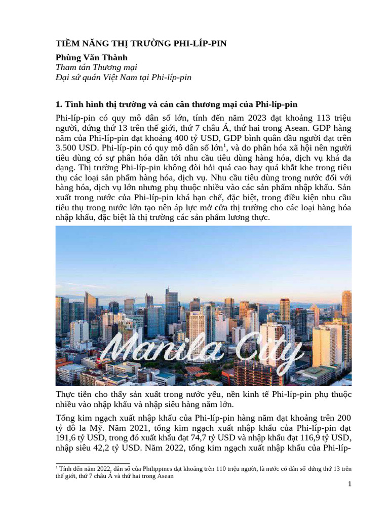 Ti M N NG TH TR NG Philiippines 7b203 | PDF