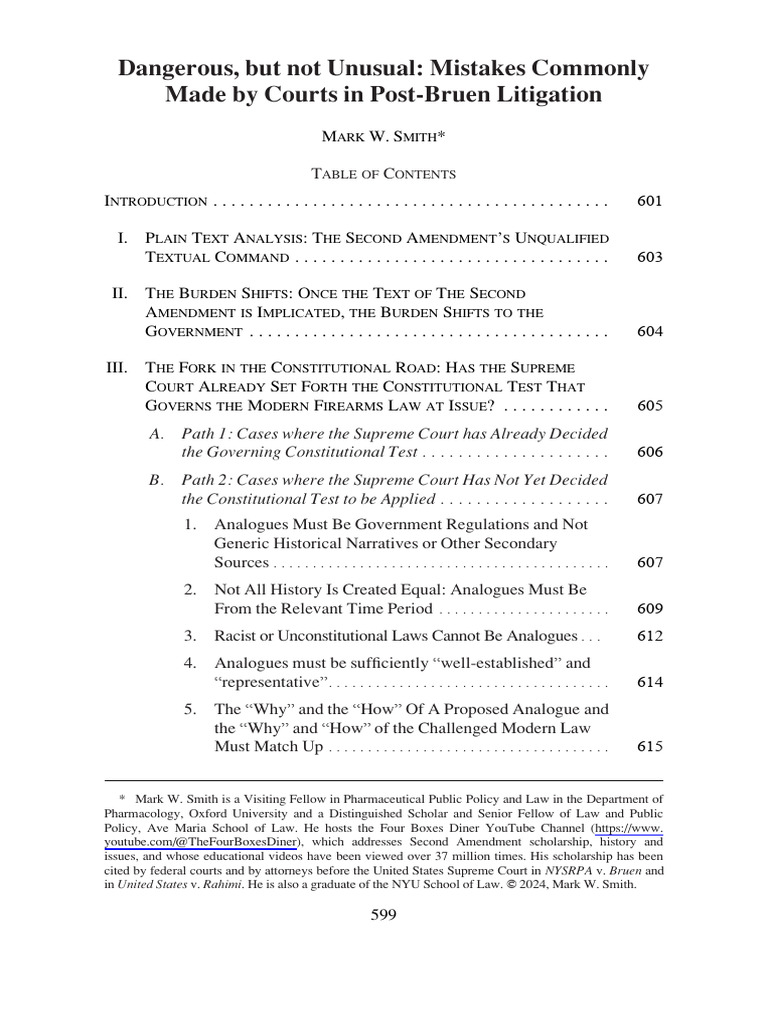 Dangerous, But Not Unusual: Mistakes Commonly Made by Courts in Post ...