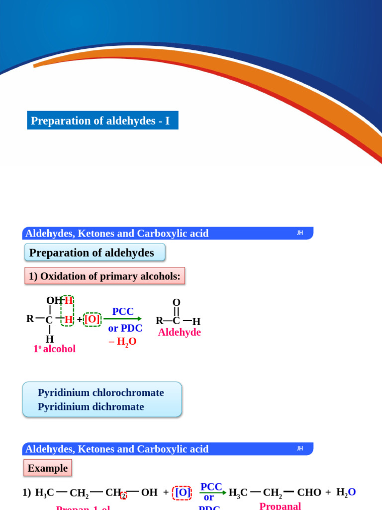 Module 4-Preparation of Aldehyde-I | PDF | Aldehyde | Ketone