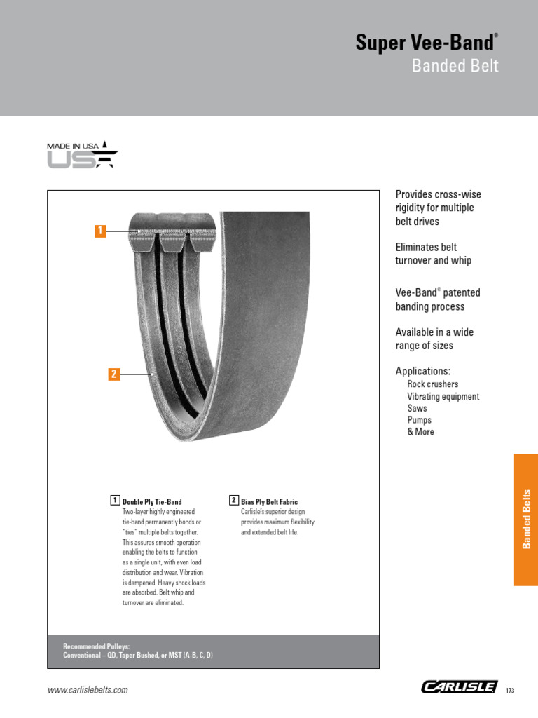 Super-Vee-Band-Band-Belt-Brochure | PDF | Belt (Mechanical) | Manufactured Goods