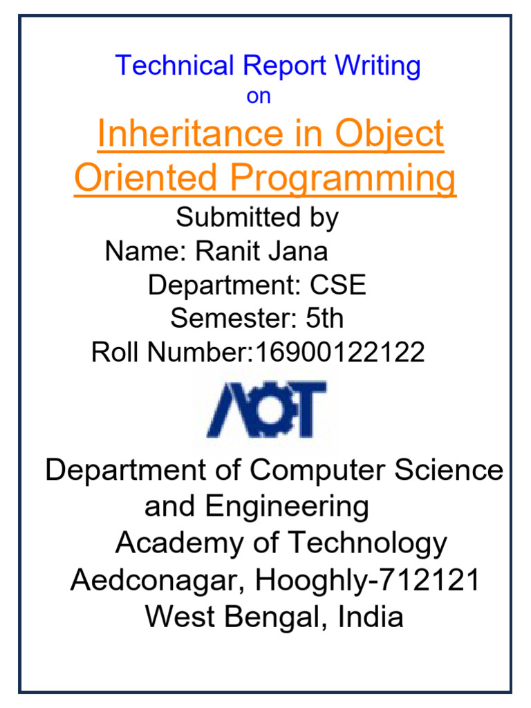 PCCCS503_16900122122 | PDF | Inheritance (Object Oriented Programming) | Class (Computer ...