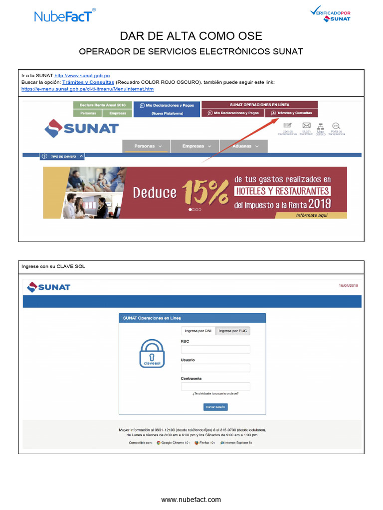 Manual Alta Sunat Ose | PDF