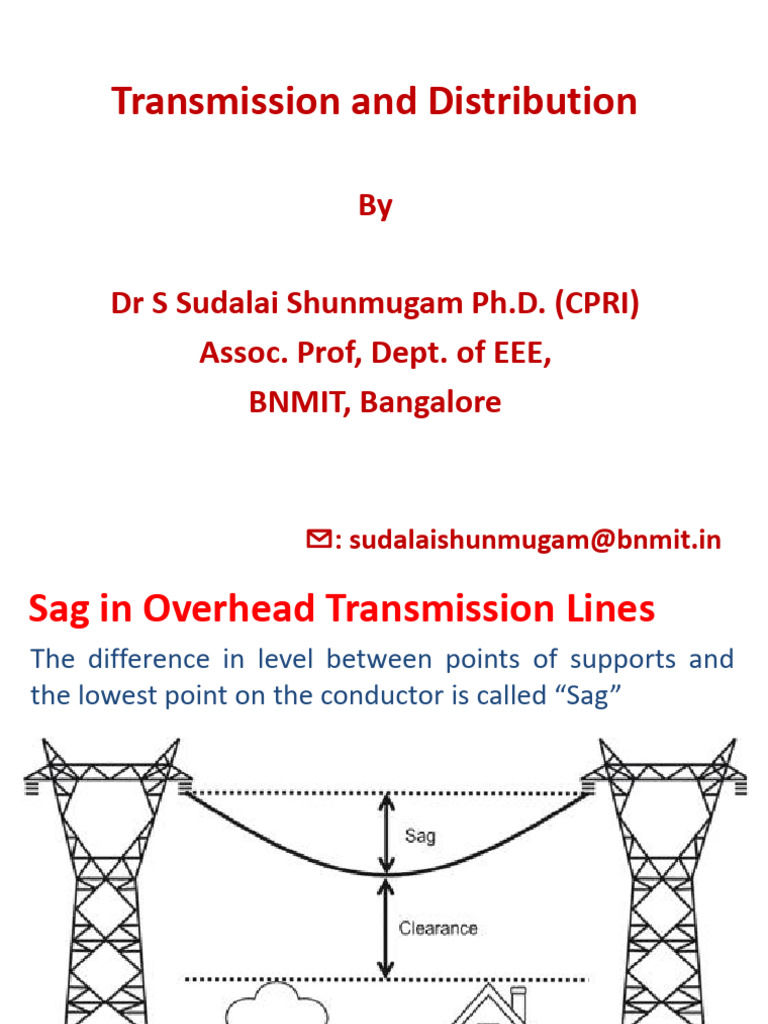 Tension and Sag in Transmission Lines | PDF | Electric Power ...
