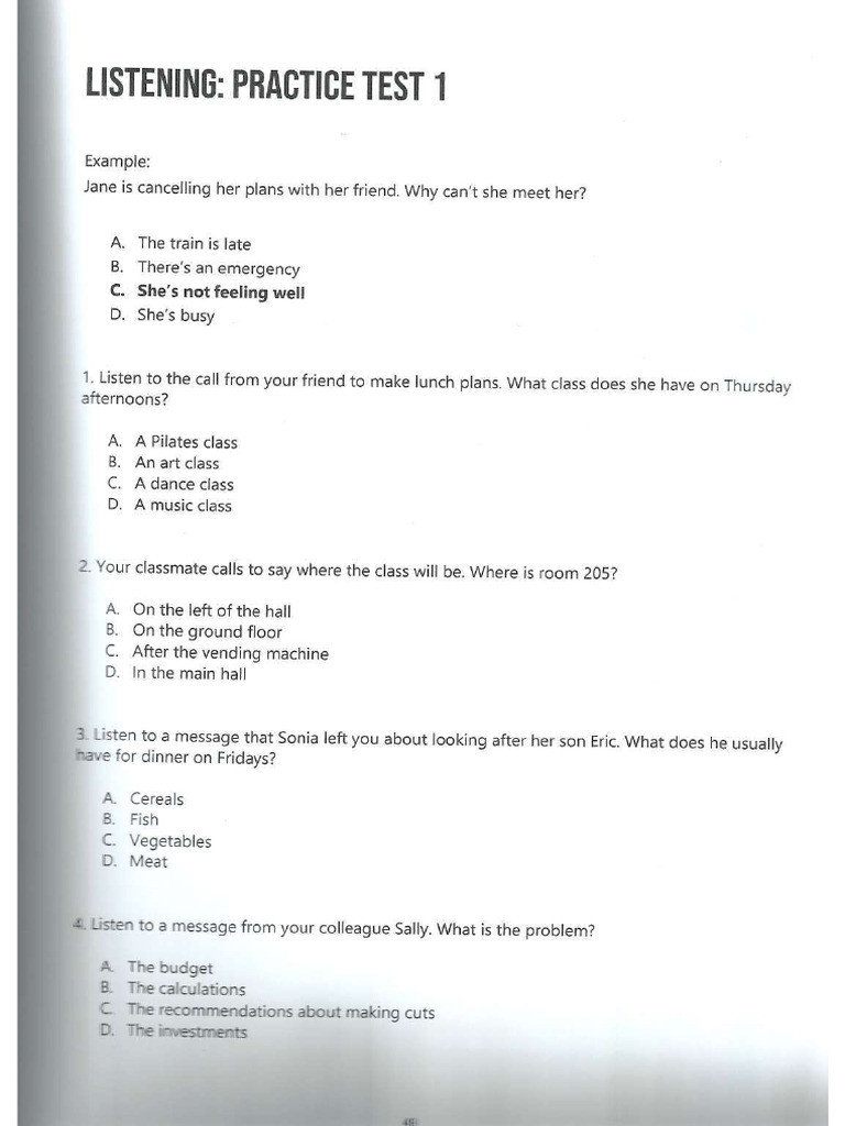 Listening Aptis Exam 1 | PDF