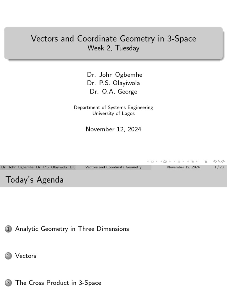 Week 2 2 | PDF | Euclidean Space | Euclidean Vector