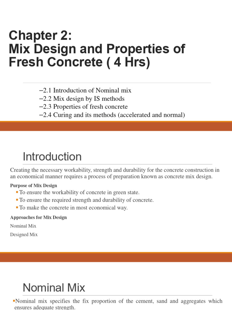 Chapter 2 Notes | PDF | Concrete | Cement