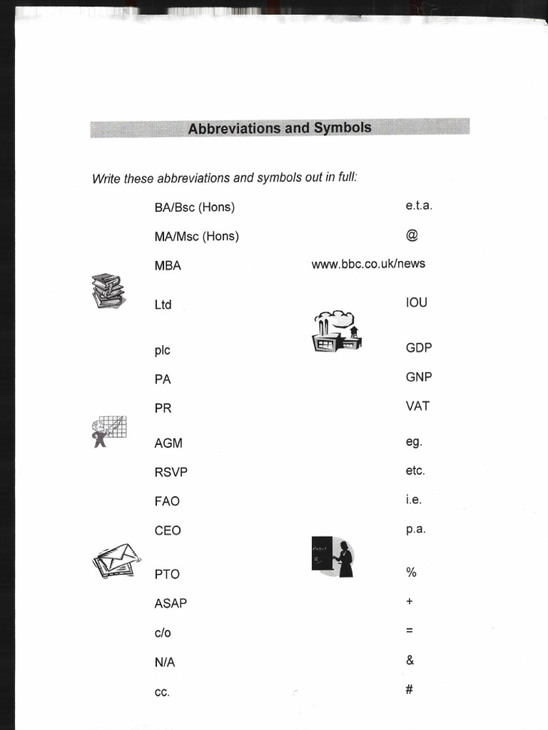 Abbreviations and Symbols | PDF