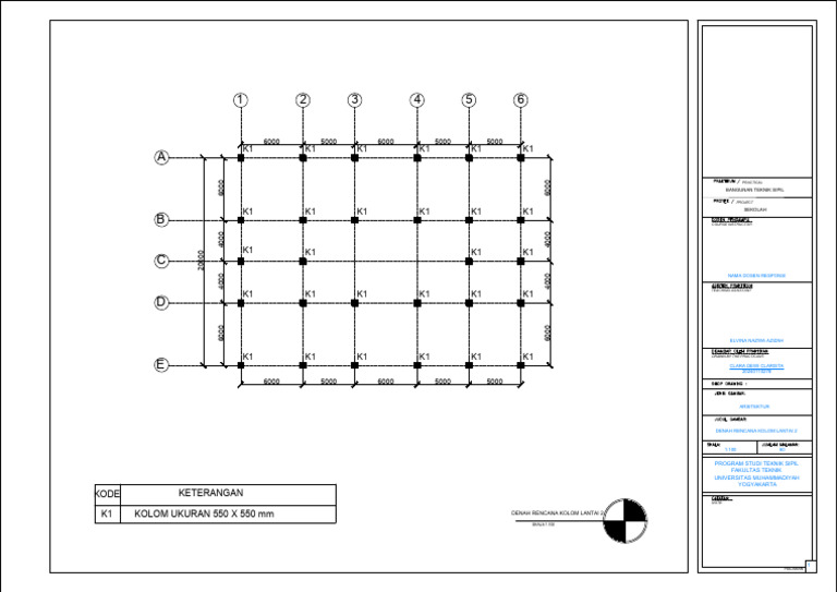 Denah Rencana Kolom 2 | PDF