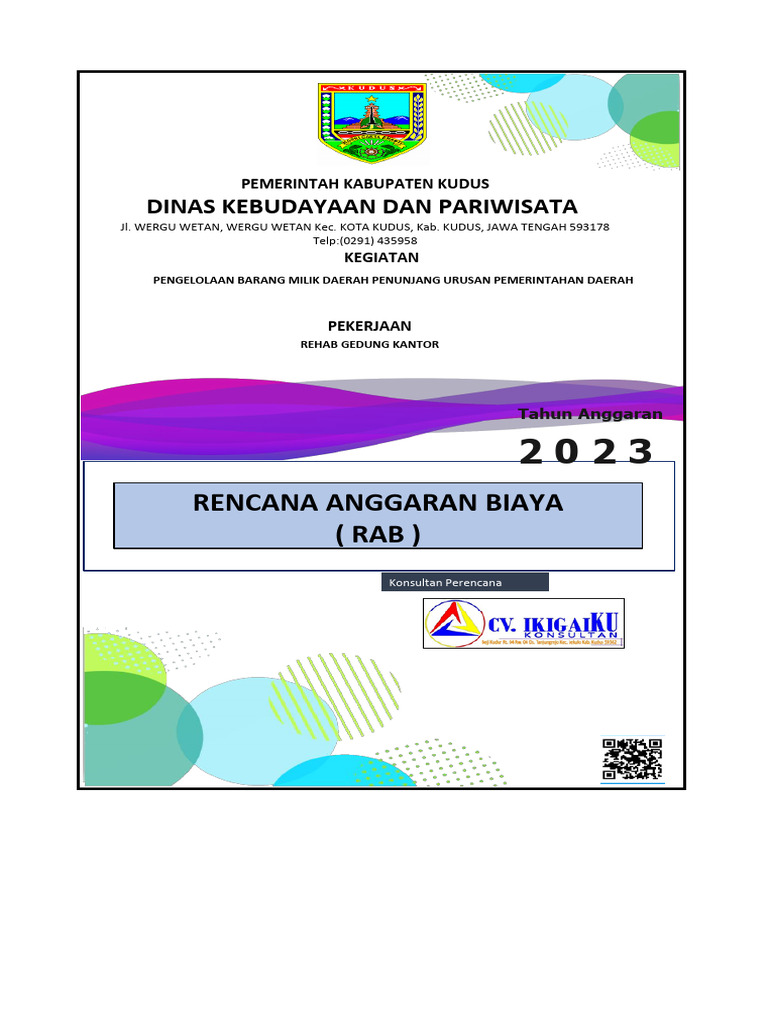 Revisi Rab-Rehab Gedung Kantor | PDF