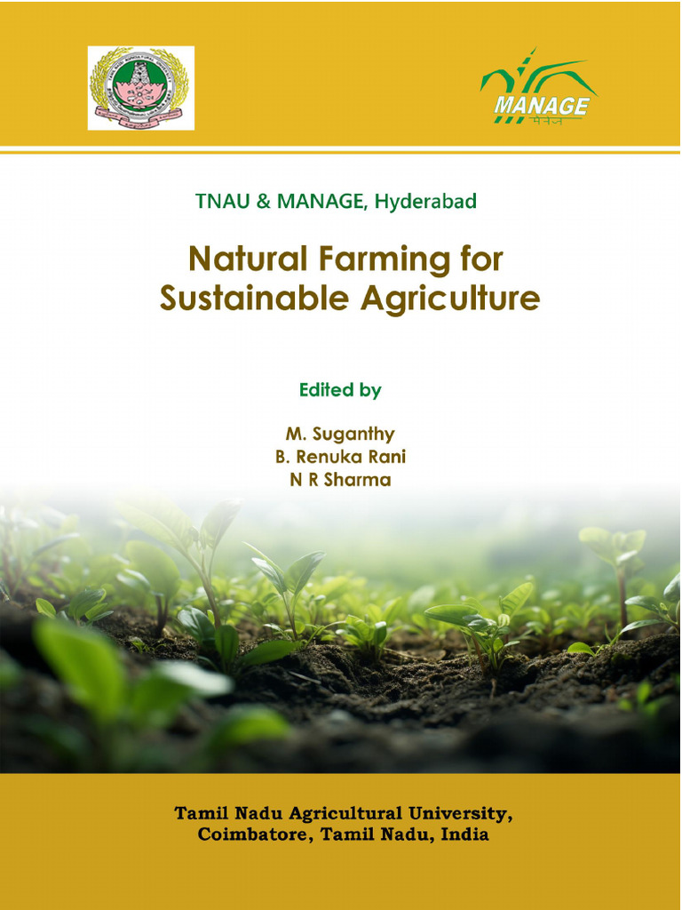 Natural Farming For Sustainable Agriculture | PDF | Agriculture | Organic Farming