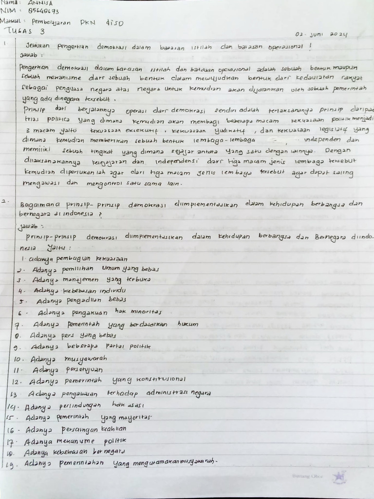 TUGAS III PEMBELAJARAN PKN Di SD | PDF