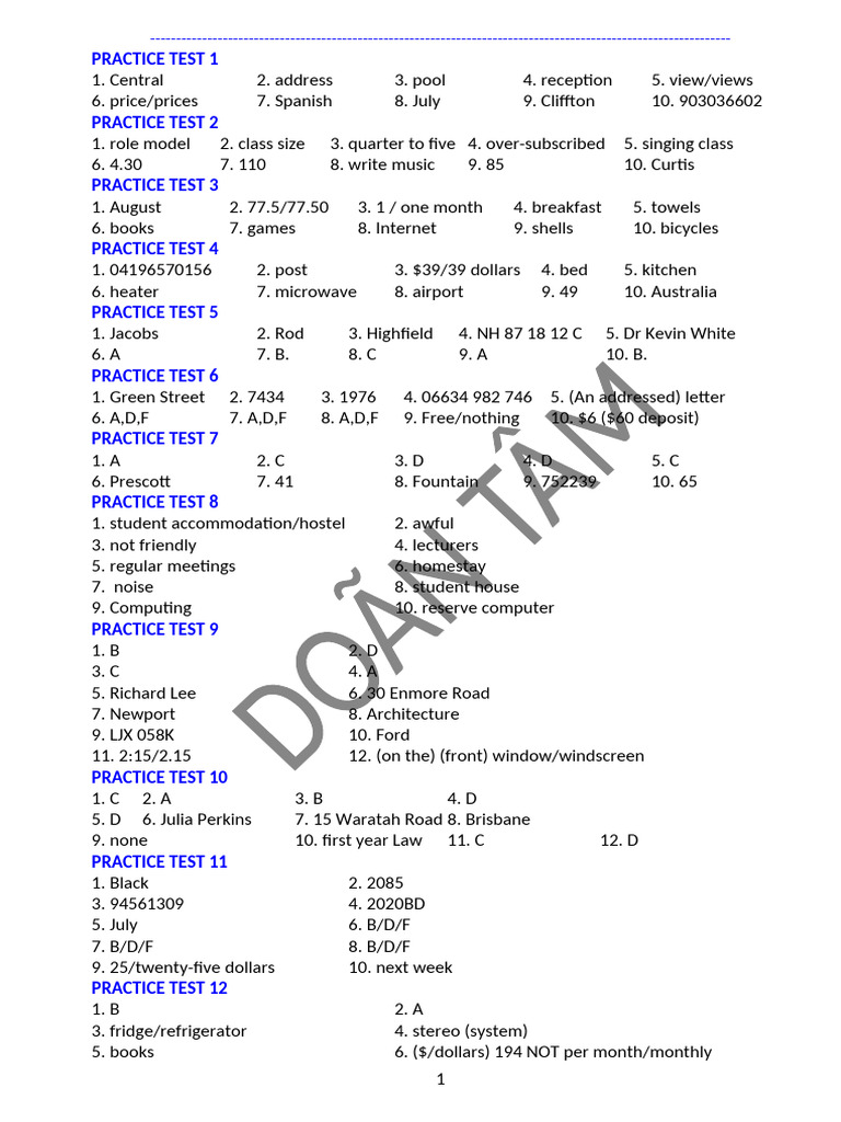 Comprehensive Practice Test Series | PDF | Home & Garden