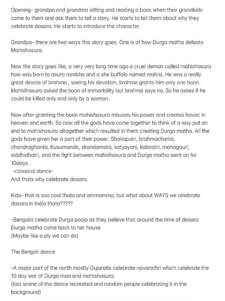 Dussehra Script | PDF