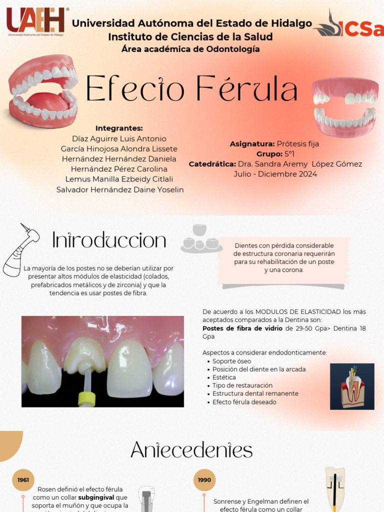 Efecto Férula PDF | PDF | Ramas de Odontología | Odontología