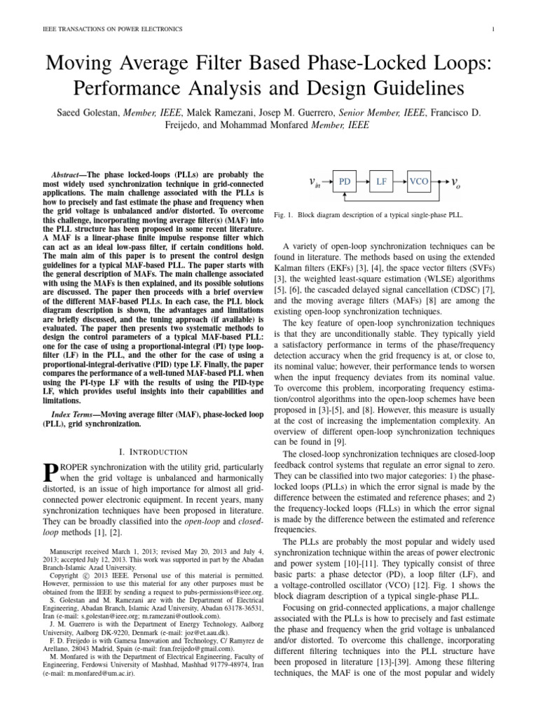 Phase Locked Loops (Ieee2013) | PDF | Applied Mathematics | Electrical ... Phase Locked Loops (Ieee2013) | PDF | Applied Mathematics | Electrical ...