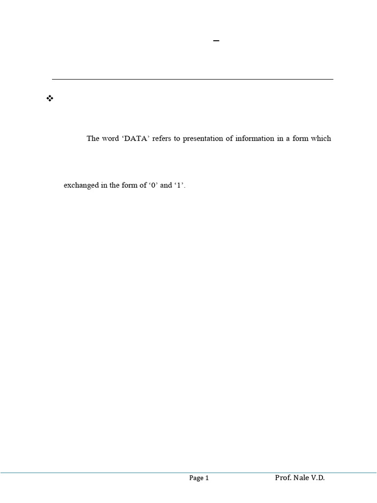 Introduction to Data Communication | PDF | Network Topology | Computer ...