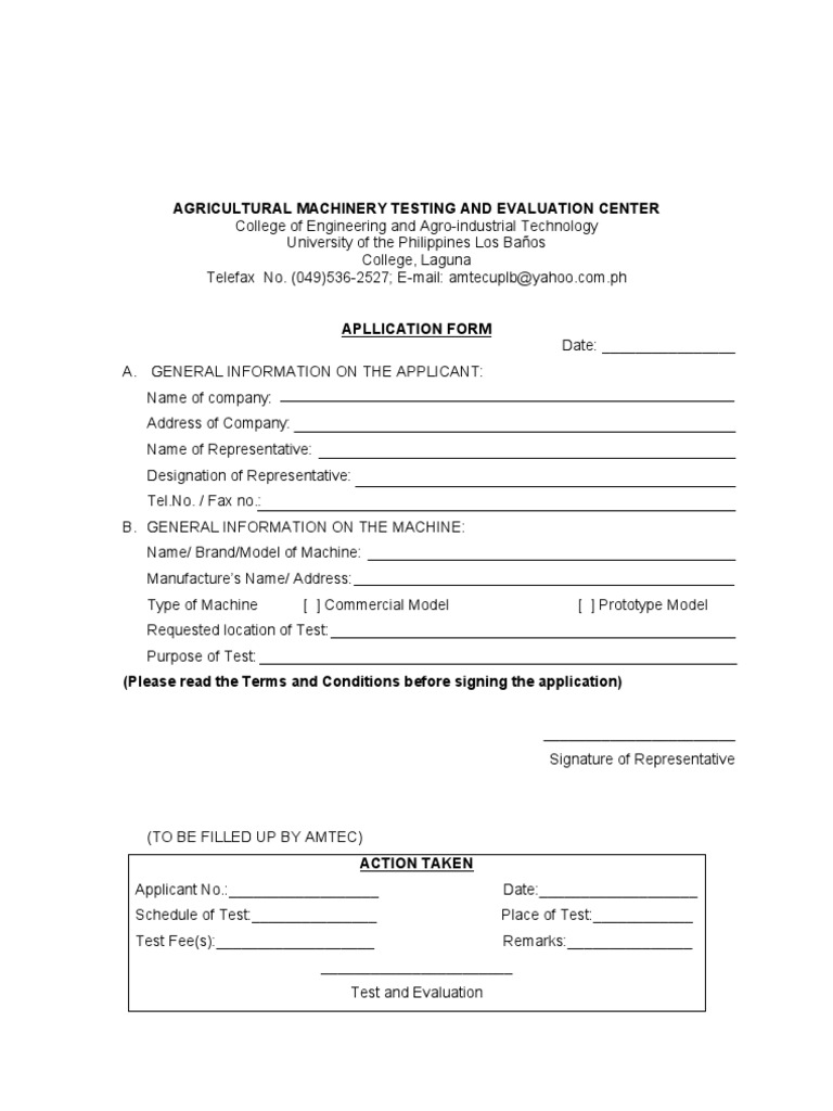 Test Application Form | PDF | Fax | Fee