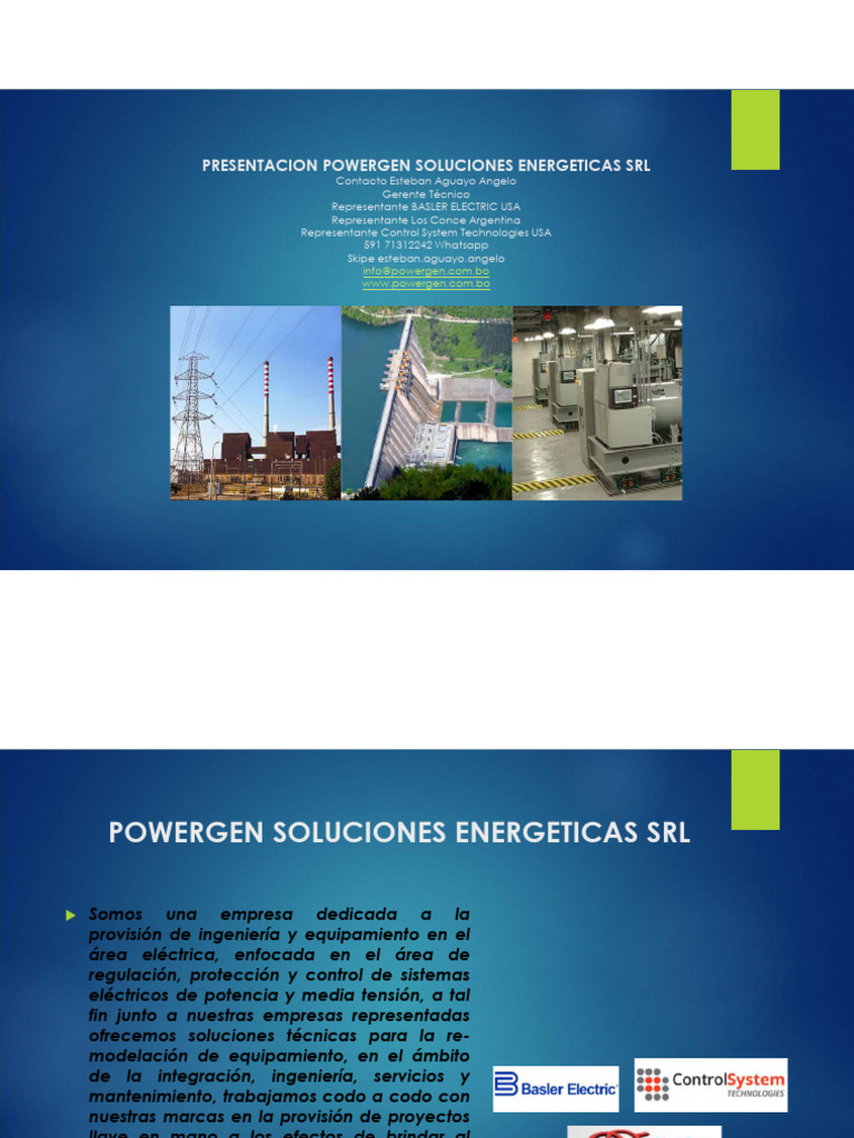 PowerGen Soluciones Energéticas - Servicios de Mantenimiento de Sistemas Eléctricos | PDF ...