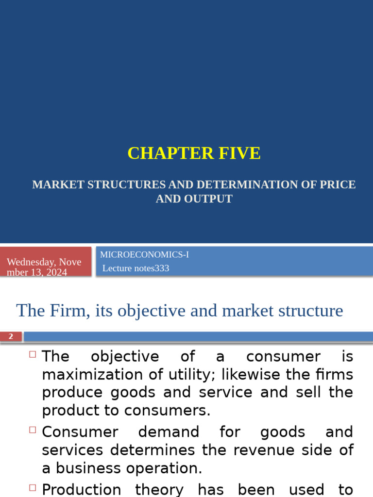 Market Structure | PDF | Perfect Competition | Demand