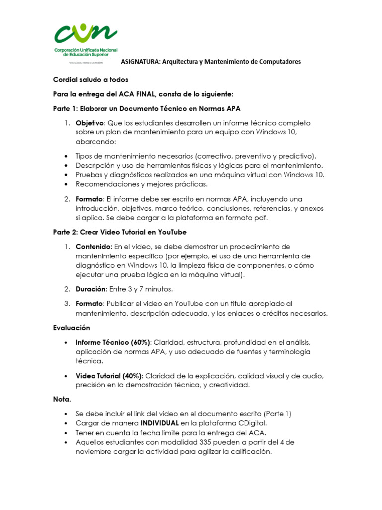 Aca Final 2024 | PDF