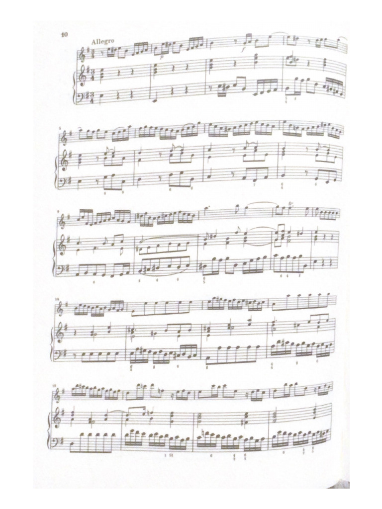 Bach E Minor Piano Part | PDF