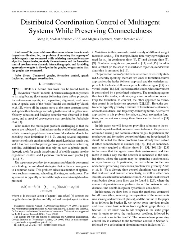 Dist Coord TRO07 | PDF | Eigenvalues And Eigenvectors | Mathematics