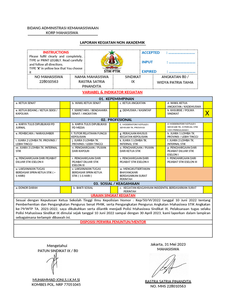 Laporan Polwa Mei Sindikat Ix | PDF