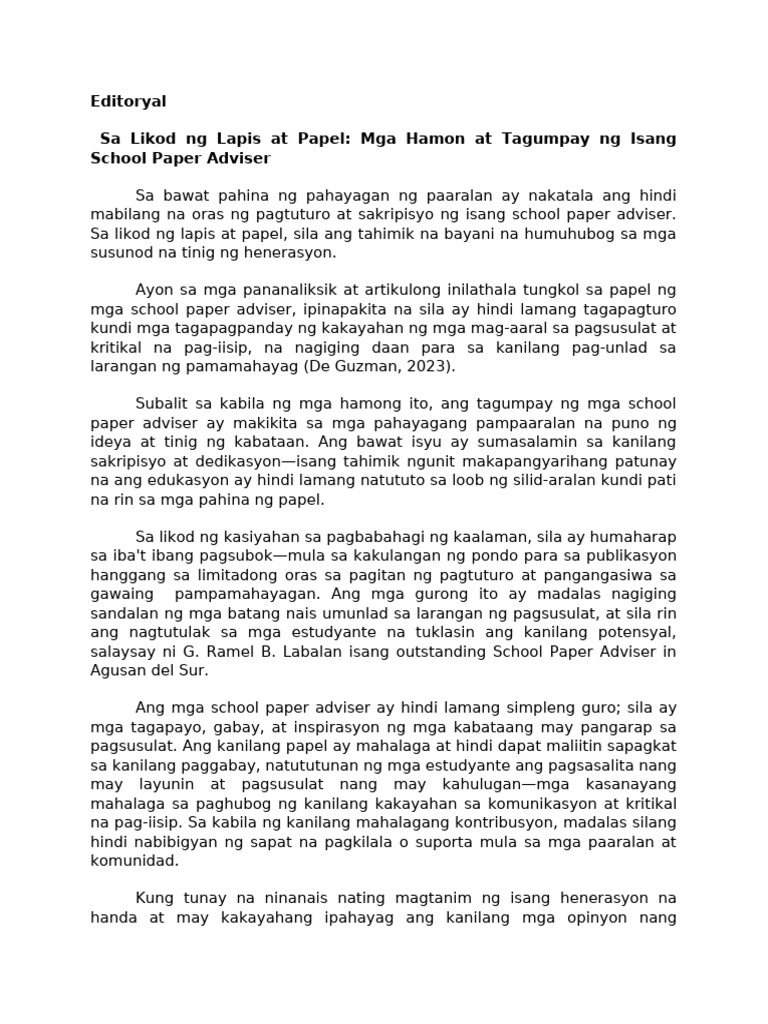 Feature and Editorial Writing | PDF