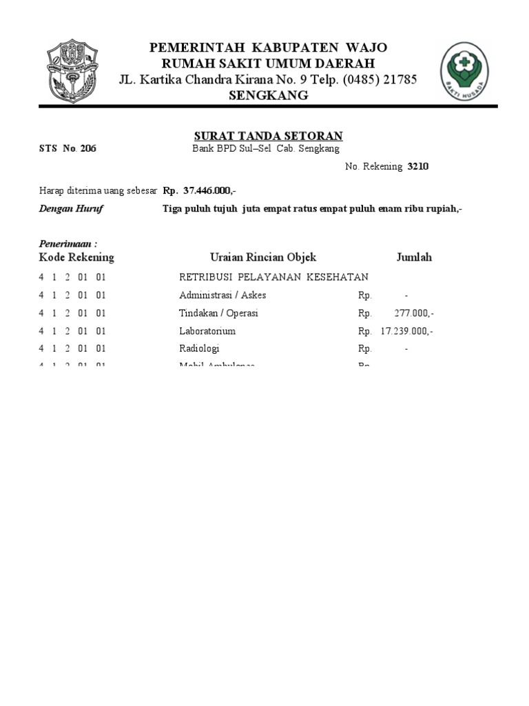 Surat Tanda Setoran 2011 | PDF