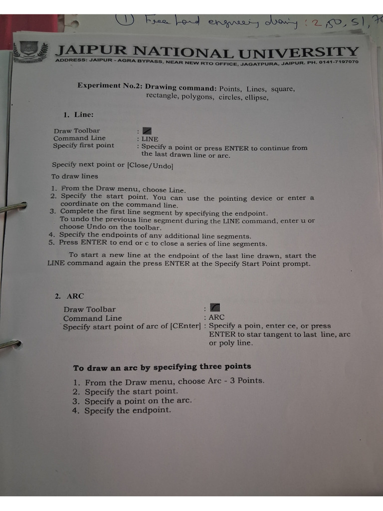 Drawing Command Experiment 2 | PDF