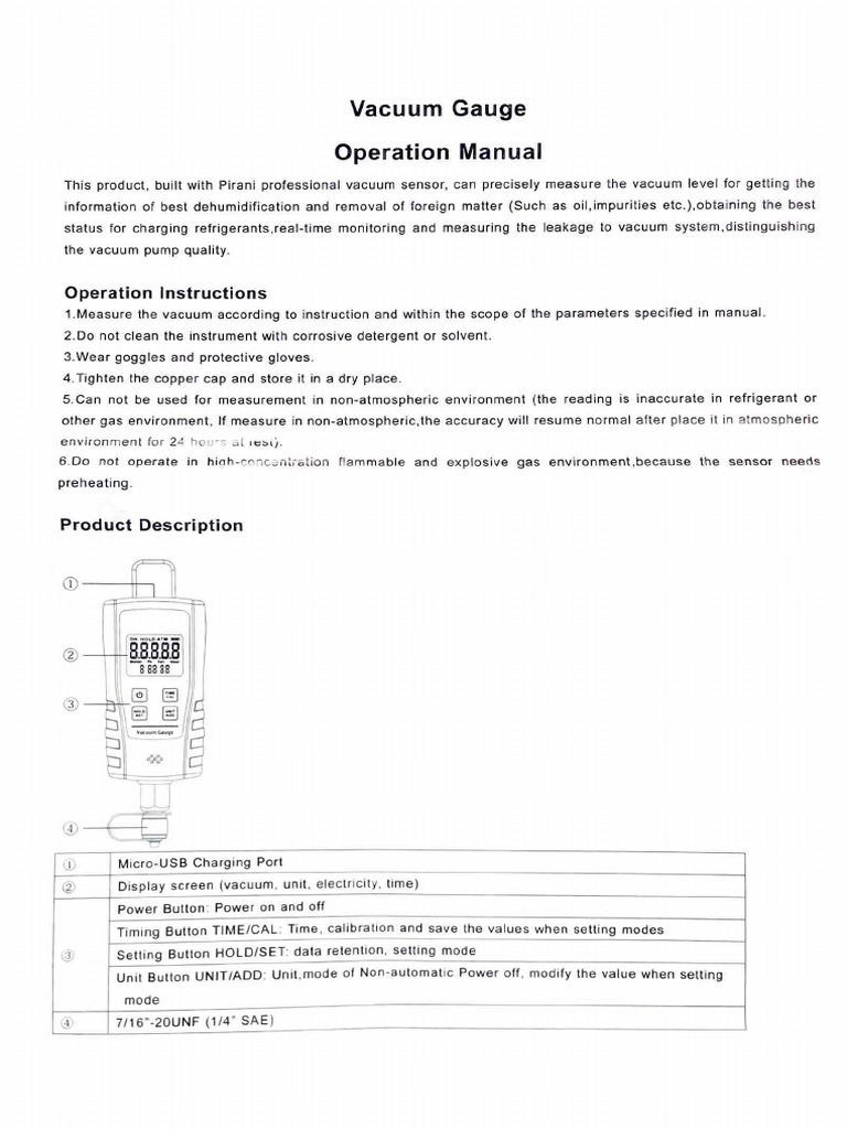 Vakuummeter ADG 01 | PDF | Vacuum | Pressure Measurement