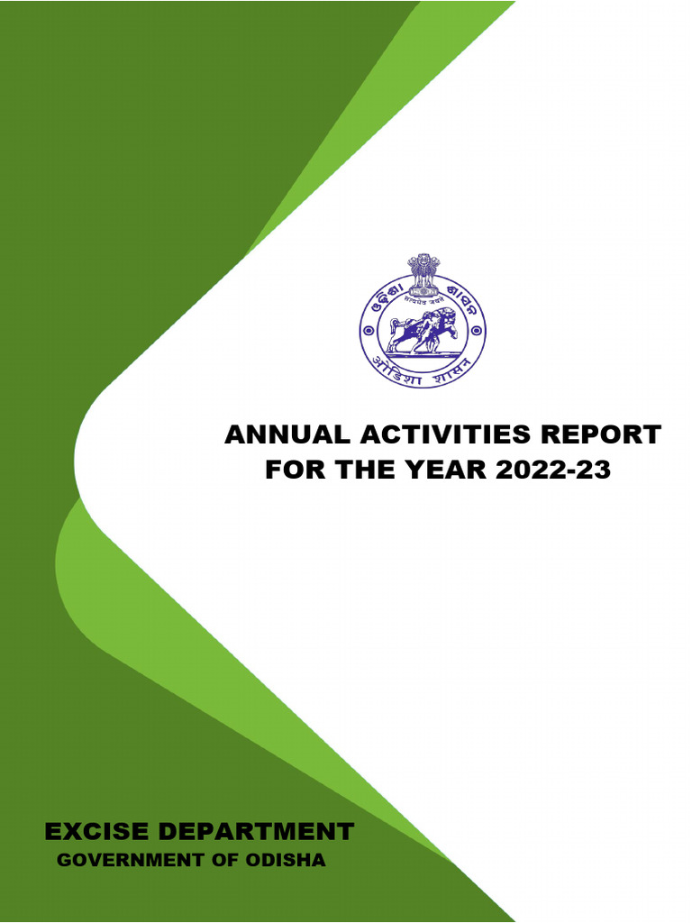 EXCISE - Financial Annual Activities Report 2022-23 | PDF | Inspector ...