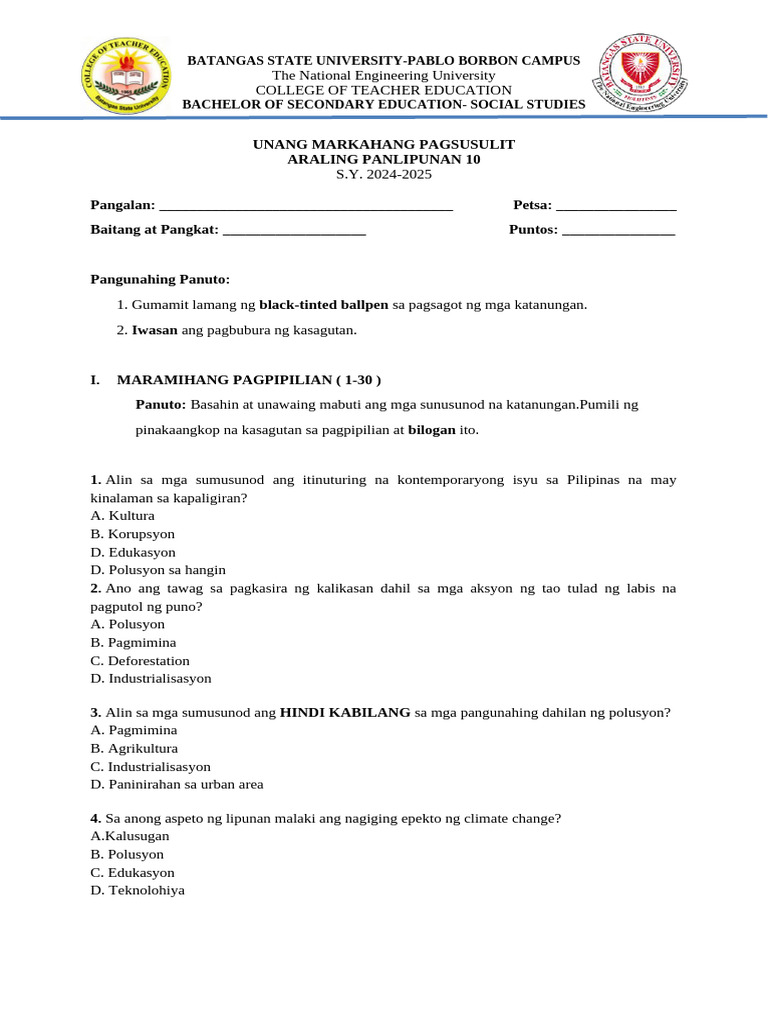 Exam-Ap 10 | PDF
