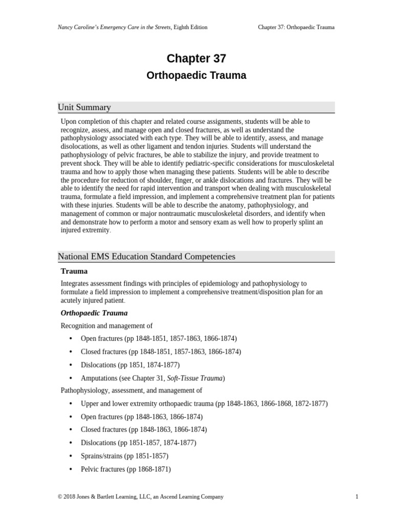 37 - OrthopaedicTrauma Outline | PDF | Anatomical Terms Of Motion ...