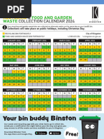Bin Collection Calendar 2025 | PDF | Waste Management | Waste