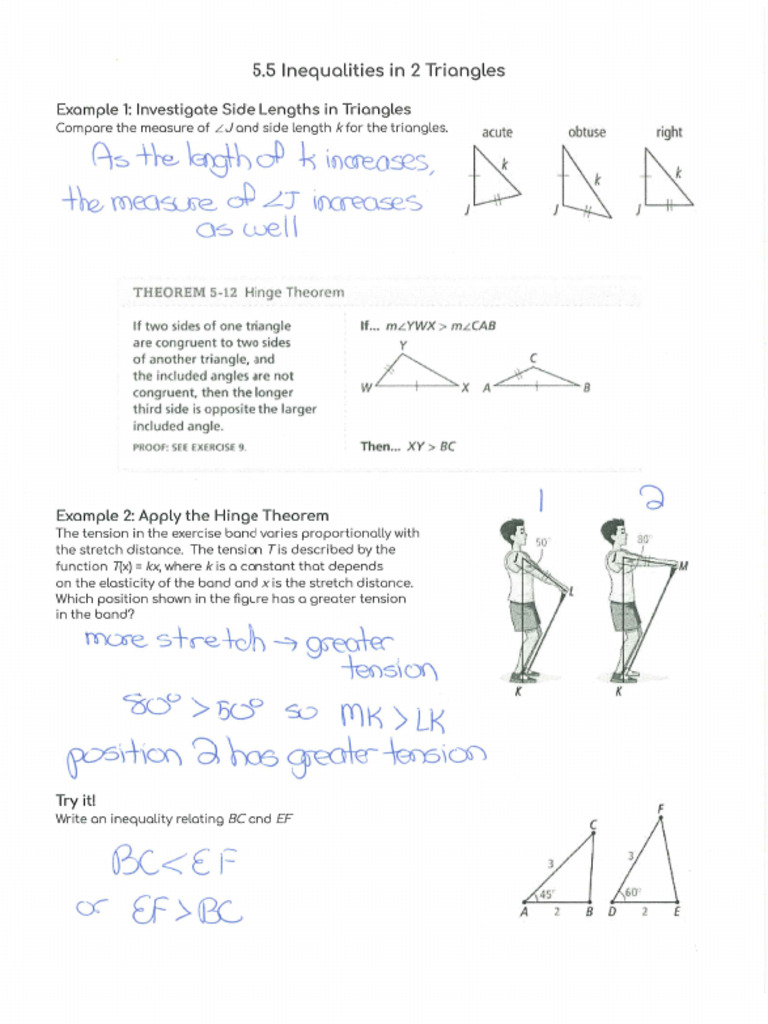 5 5+Inequalities+in+2+Triangles+Notes | PDF
