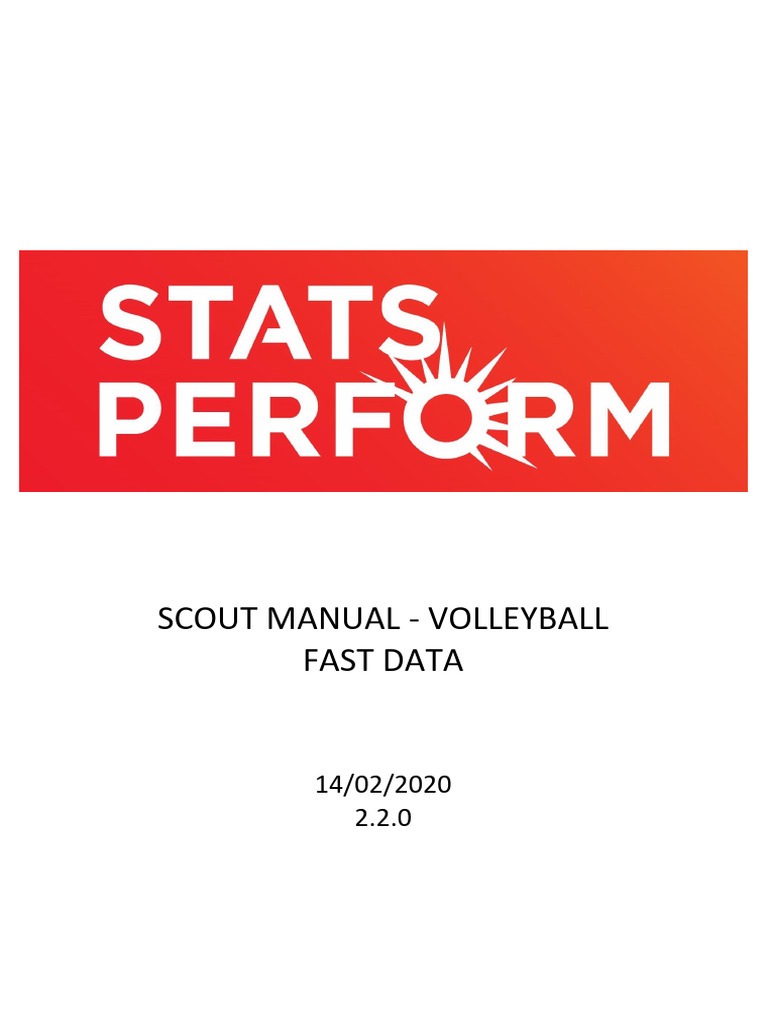 Scout Manual - Volleyball | PDF | Computing