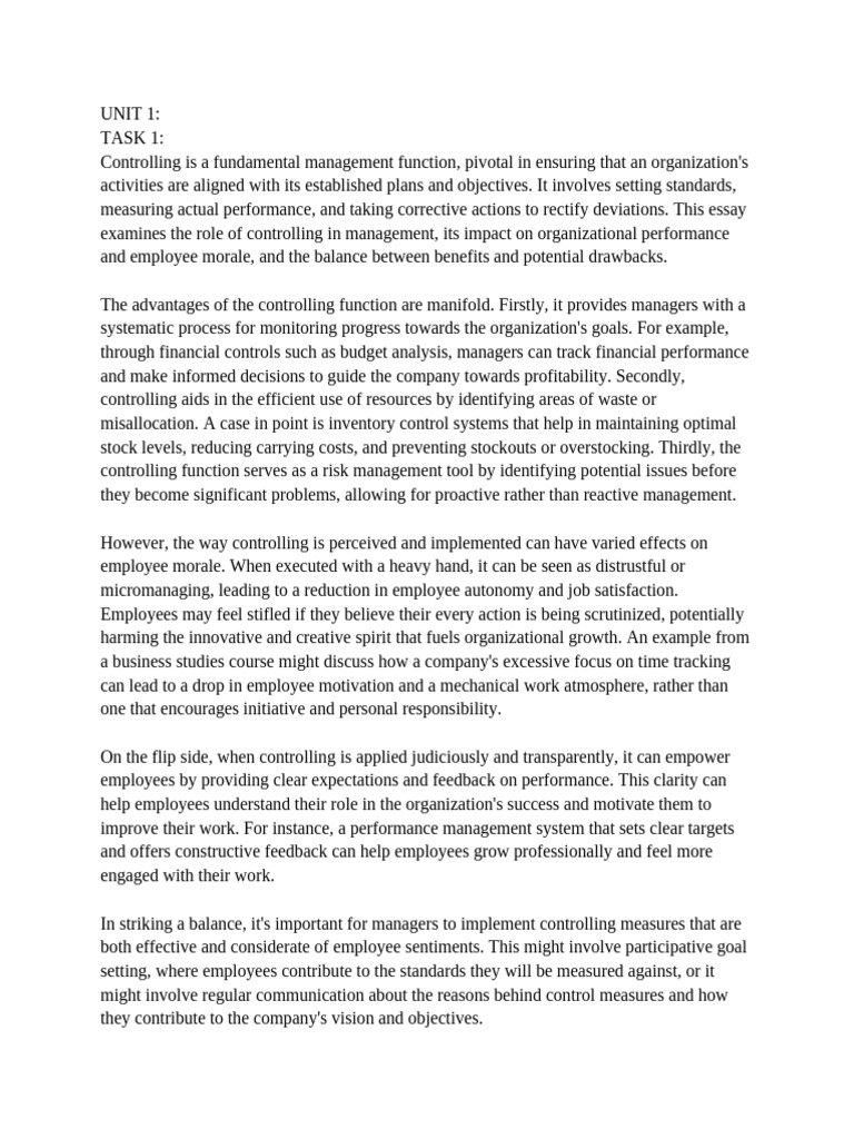 Essays | PDF | Organizational Structure | Motivation