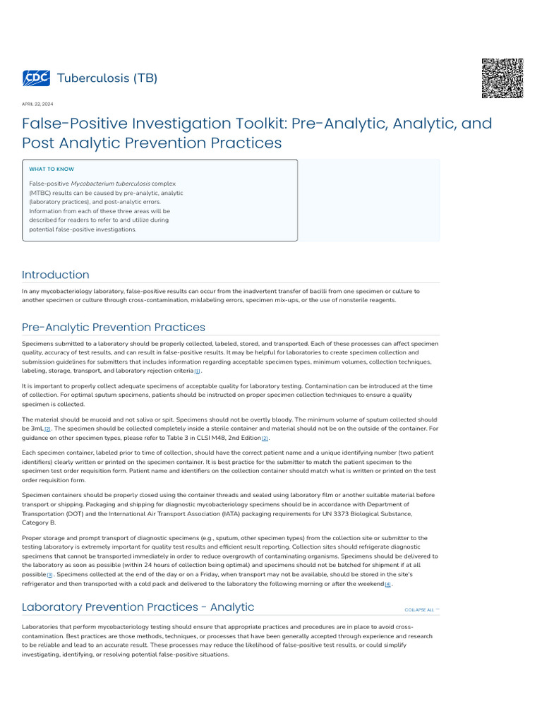 False-Positive Investigation Toolkit - Pre-Analytic, Analytic, and Post ...