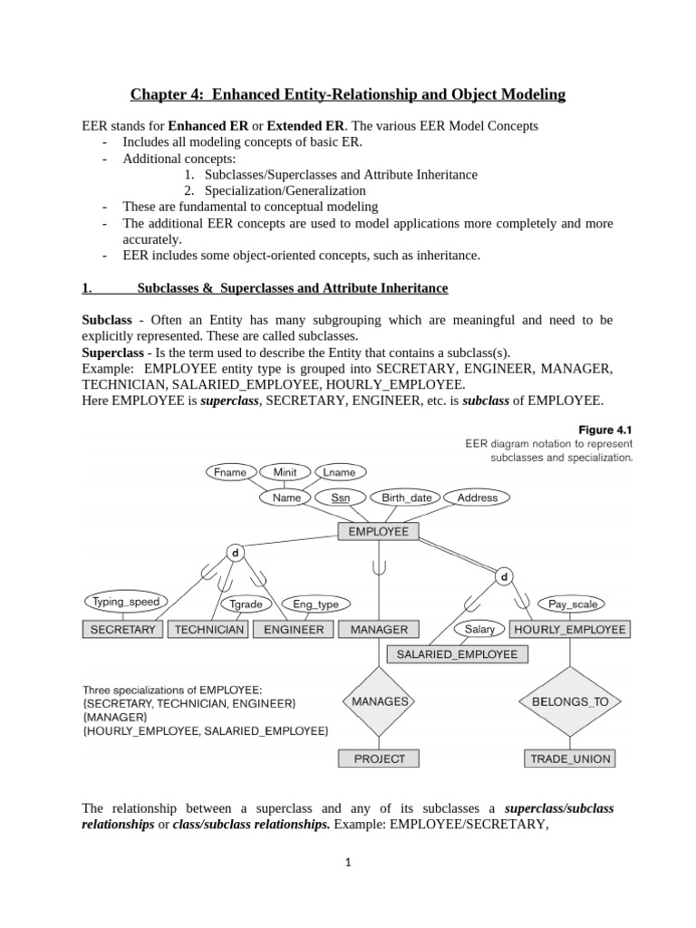DMBS Chapter 4 Notes | PDF | Inheritance (Object Oriented Programming ...