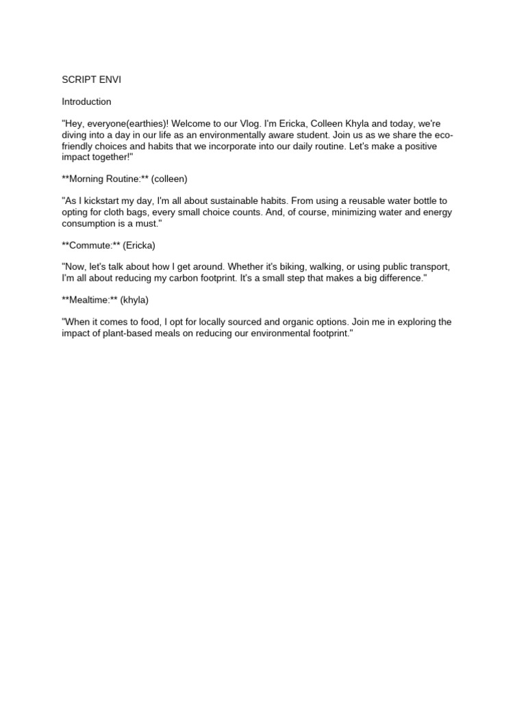 Envi Sci Draft | PDF | Science & Mathematics | Lifestyle