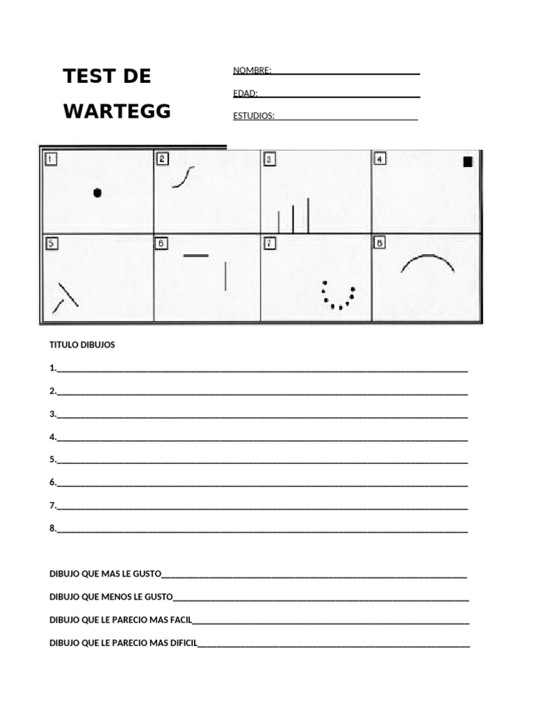 Test Wartegg | PDF | Tecnología